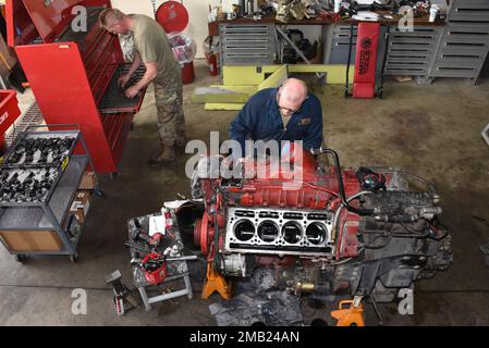 185th Air Refueling Wing vehicle mechanic Technical Sgt. Jason Lammers ...