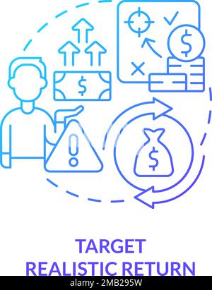 Target realistic return concept icon Stock Vector Image & Art - Alamy