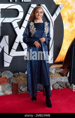 Zainab Jiwa poses for photographers upon arrival for the premiere of ...