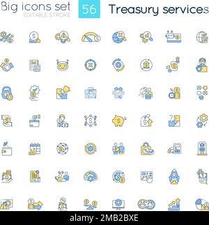 Operation management RGB color icons set Stock Vector Image & Art - Alamy