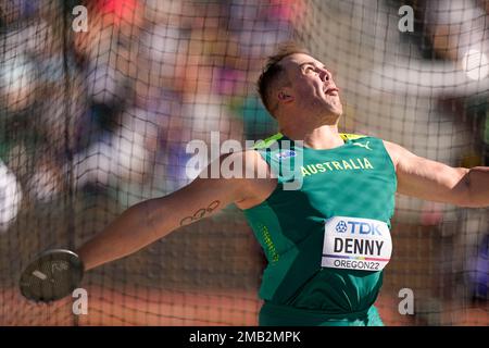 Matthew Denny, of Australia, competes during qualifying for the men's ...