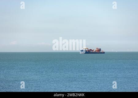 A suction dredger underway Stock Photo - Alamy