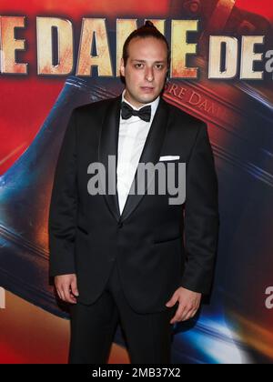 Actor Angelo Del Vecchio attends the "Notre Dame de Paris" opening ...
