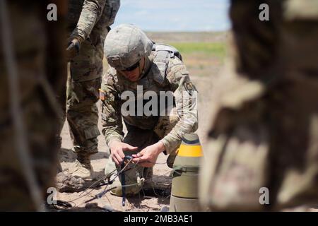 The 833rd Engineer Company, out of Ottumwa, Iowa, creates a large ...