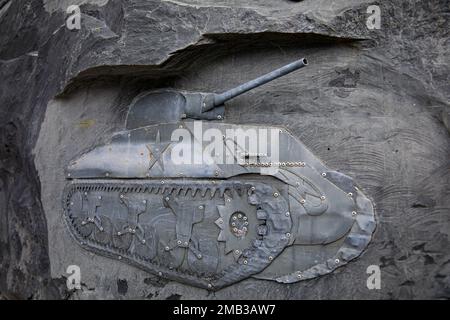 Bastogne, Belgium - 4 June, 2022: view of the Sherman Tank memorial in ...