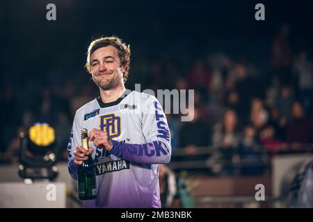 David Rinaldo participating in a Freestyle event in Spain Stock Photo ...