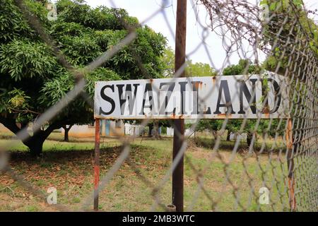 October 02 2022 - Matsamo, Swaziland, Eswatini: the african border post ...