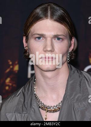 Chase Liefeld arrives at the premiere of "Wolf Pack" on Thursday Jan ...