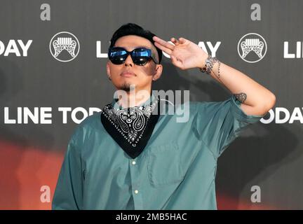 Taiwanese singer Soft Lipapa poses for a photo as he arrives for the 33rd Golden Melody Awards ...