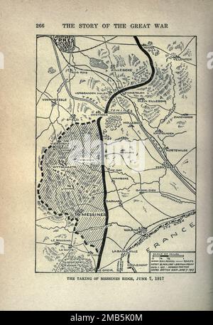 Battle of Messines - Map Stock Photo - Alamy