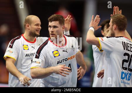 Paul Drux of Germany Germany vs Argentina 28th IHF Men`s Handball World ...
