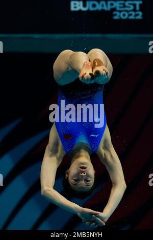 Chang Yani of China competes during the women's diving 3m springboard ...