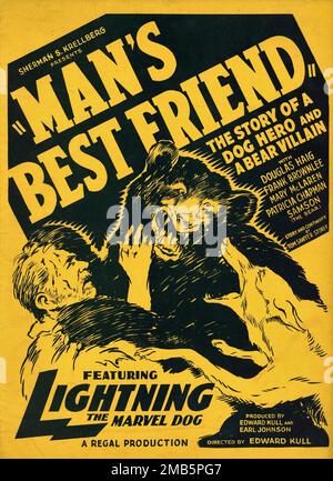 LIGHTNING the MARVEL DOG and SAMSON the Bear in MAN'S BEST FRIEND 1935 ...