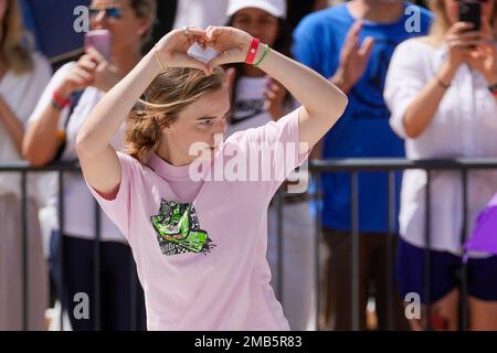 Meagan Guy of the United States in action during the quarterfinals at ...
