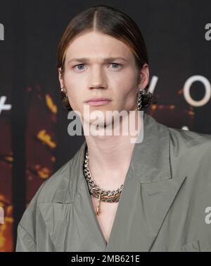 Chase Liefeld arrives at the premiere of "Wolf Pack" on Thursday Jan ...