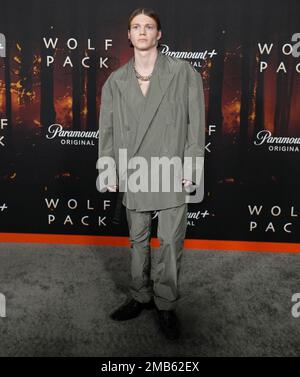 Chase Liefeld arrives at the premiere of "Wolf Pack" on Thursday Jan ...