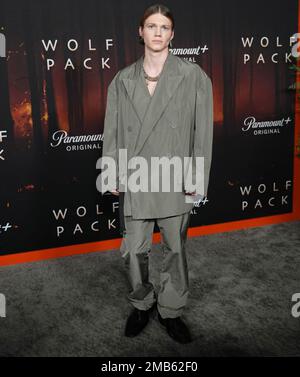 Chase Liefeld arrives at the premiere of "Wolf Pack" on Thursday Jan ...