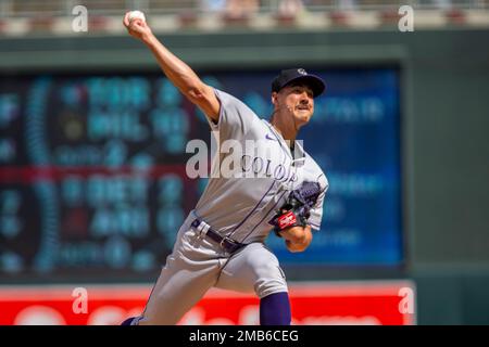 Colorado Rockies relief pitcher Robert Stephenson (29) in the seventh ...