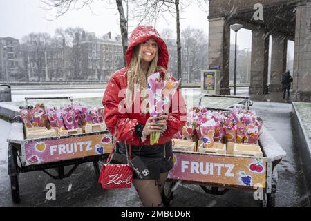 Netherlands, Amsterdam, 20-1-2023. Influencer Leslie Versprille ...
