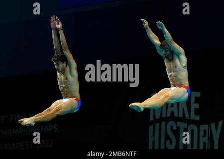 Jules Bouyer and Alexis Jandard of France compete in the Men's 3m ...