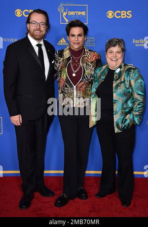 Adam Sharp, left, president and CEO of NATAS, and Deborah Norville ...