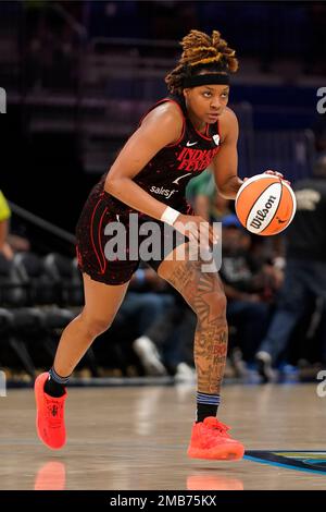 Indiana Fever forward NaLyssa Smith (1) in action as the Connecticut ...