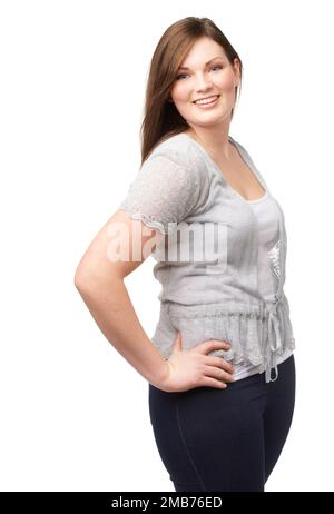 Beautiful full figured young woman removing her bra, back view Stock ...