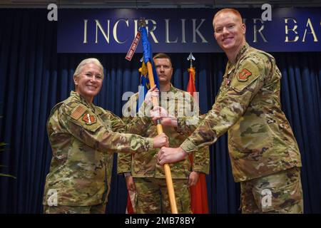 Col. Angela Herron, outgoing 39th Mission Support Group commander ...
