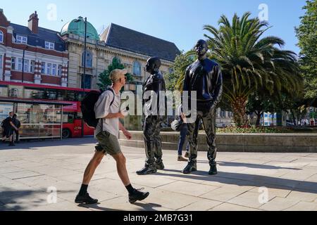 The artwork Warm Shores by artist Thomas J. Price is unveiled outside ...
