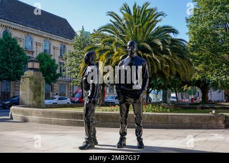 The artwork Warm Shores by artist Thomas J. Price is unveiled outside ...