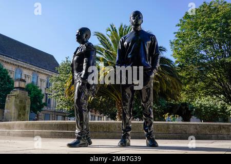 The artwork Warm Shores by artist Thomas J. Price is unveiled outside ...