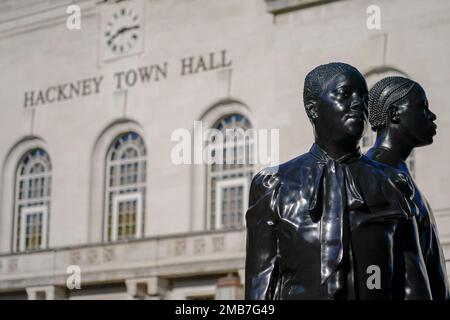 The artwork Warm Shores by artist Thomas J. Price is unveiled outside ...