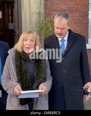 Andrew and Anne Nash speak to the media outside Wakefield Coroners ...