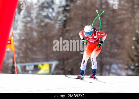 Italy. 20th Jan, 2023. NUFER PRISKA (SUI) during 2023 Audi FIS Ski ...