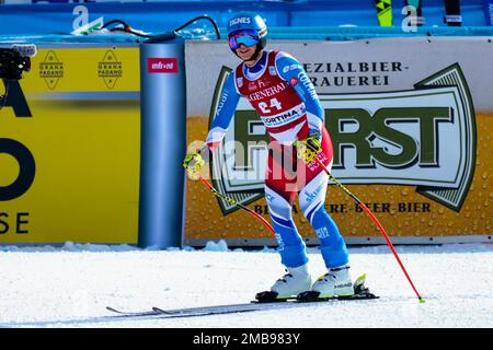 Italy. 20th Jan, 2023. GAUCHE LAURA (FRA) during 2023 Audi FIS Ski ...