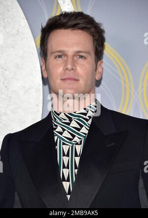 Jonathan Groff arrives at the 75th annual Tony Awards on Sunday, June ...