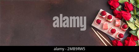 Sweet fruit sushi roll for Valentine day dating dinner or brunch ...