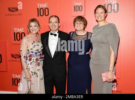 Katalin Karikó, left, and Susan Francia attend the TIME100 Gala ...