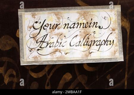 Calligraphie. Marrakech. Maroc. / Calligraphy. Marrakech. Morocco Stock ...