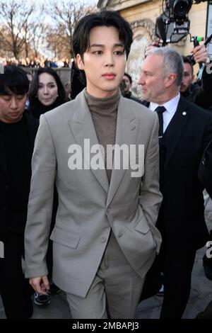 Paris, France. 20th Jan, 2023. Jimin attends the Dior Menswear Fall ...