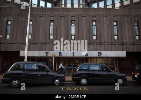 Triad House on Stanley Road in the centre of the town of Bootle, Sefton ...