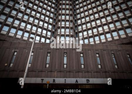 The front entrance to Triad House on Stanley Road in the centre of the ...