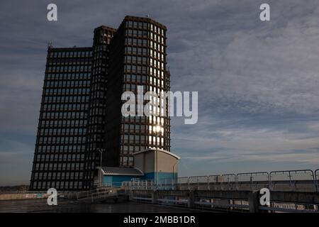 Triad Building Bootle Stock Photo - Alamy