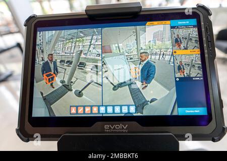 The Evolv Express weapons detection system flags a weapon that Dominck ...