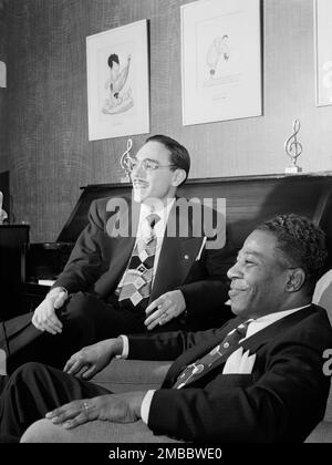 Portrait of Bernie Benjamin and George (George David) Weiss, New York ...