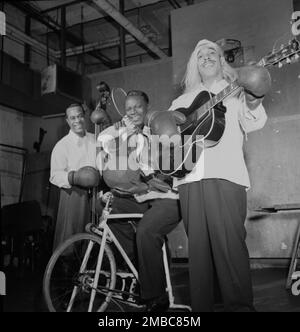 Portrait of Wesley Prince, Nat King Cole, and Freddie Moore, New York ...