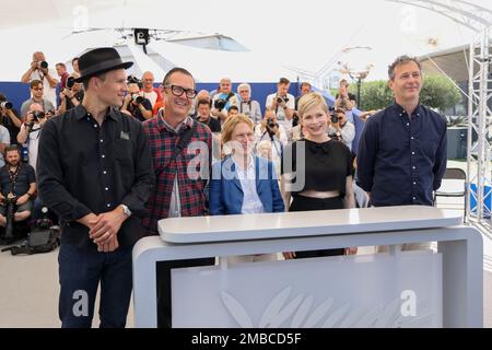 Producer Neil Kopp, from left, cinematographer Chris Blauvelt, director ...