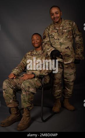 Master Sgt. Clifford Jackson III (rear left), and his family celebrate ...