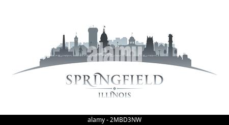 Springfield Illinois city skyline vector silhouette illustration Stock ...