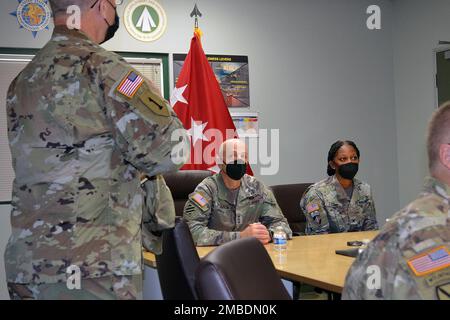 MOTCO Installation CDR LTC Luke Clover (center) shares details about ...